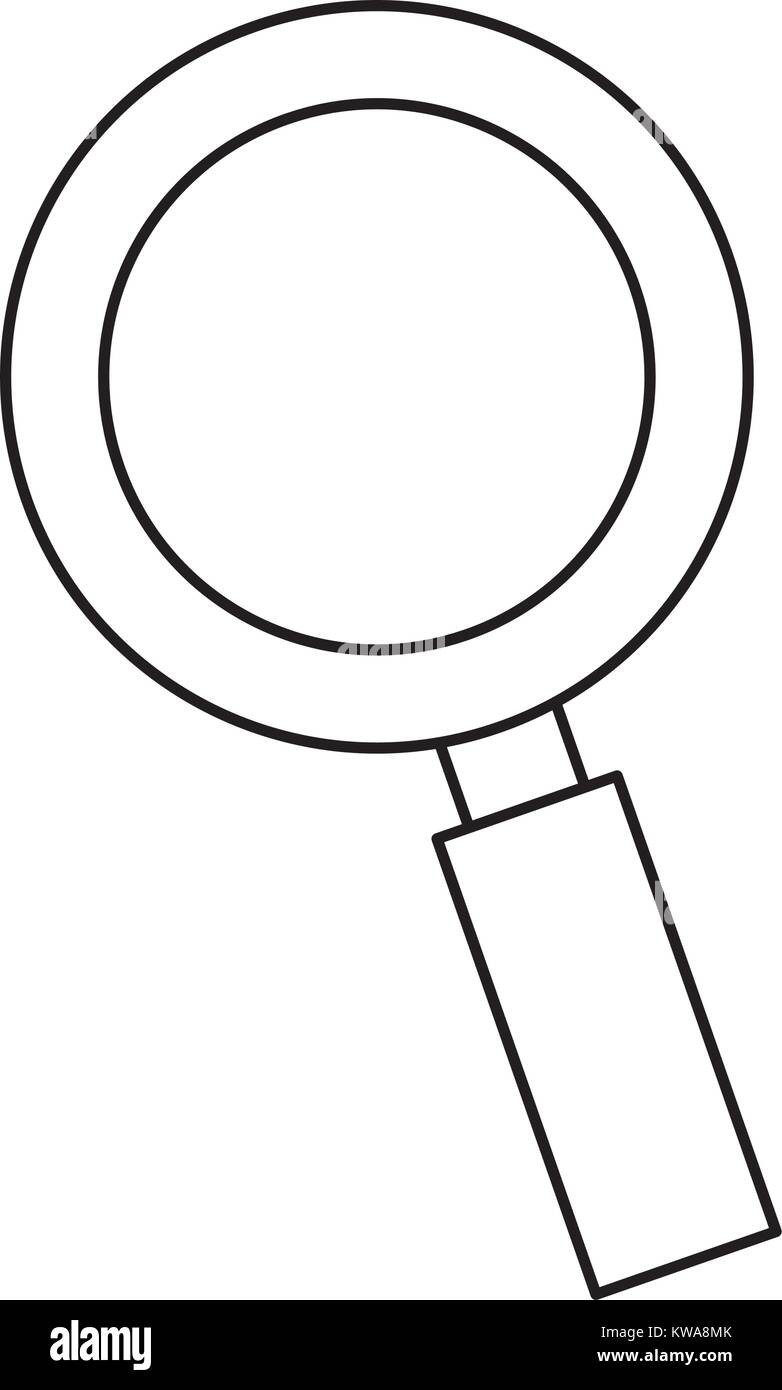 Magnifying glass symbol Stock Vector Image & Art - Alamy