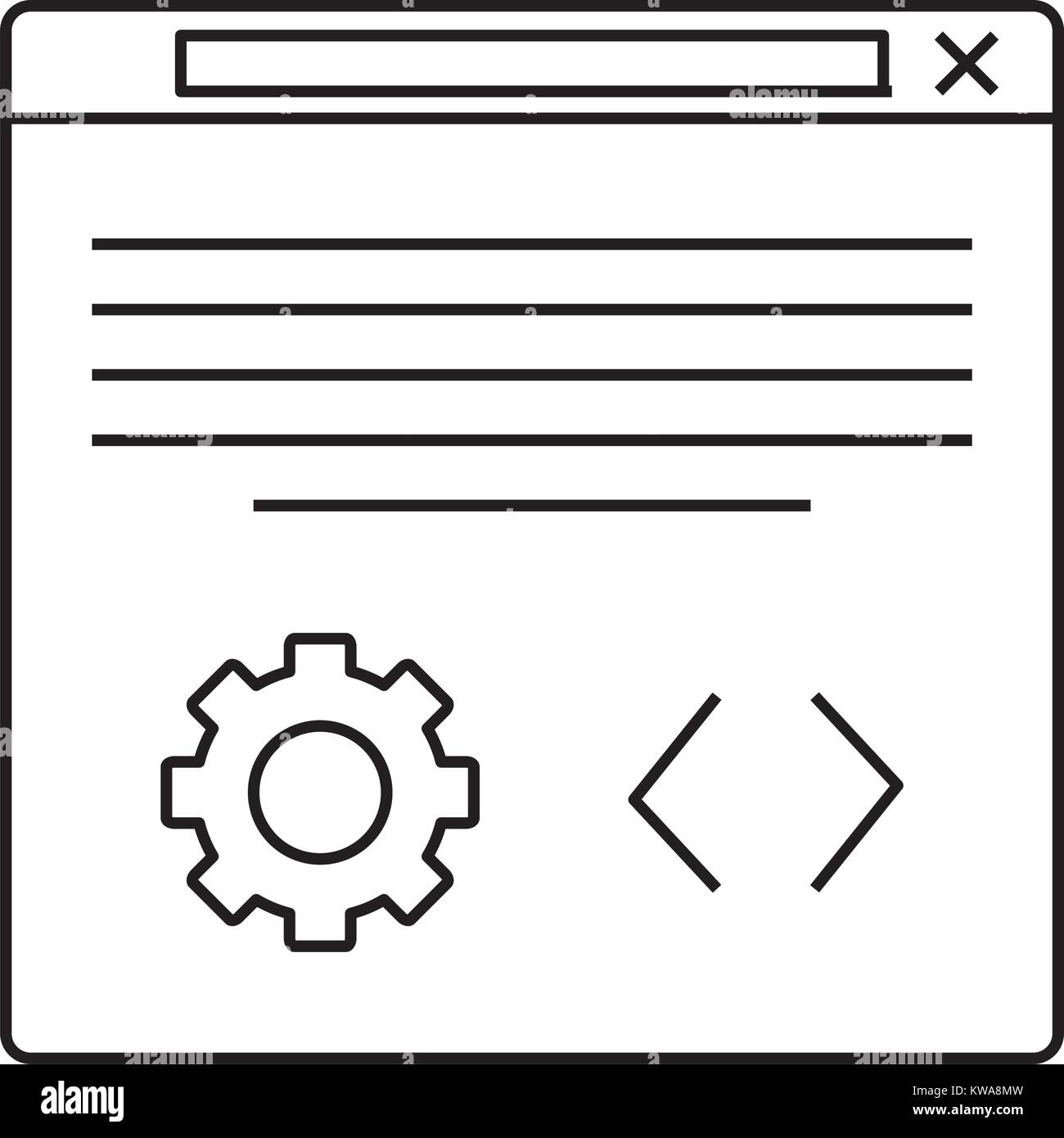 Web programming symbol Stock Vector Image & Art - Alamy