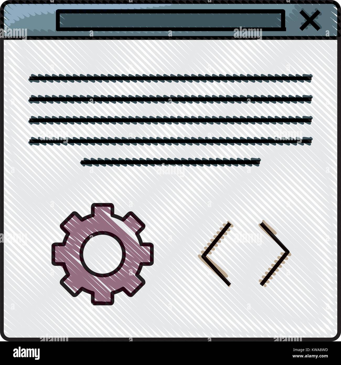 Web programming symbol Stock Vector Image & Art - Alamy