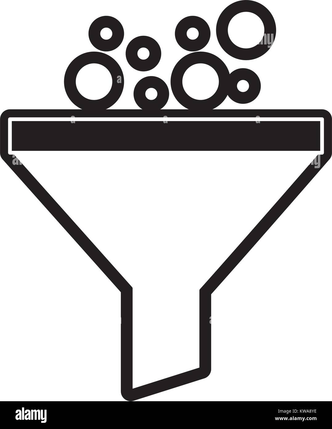 Funnel laboratory filter Stock Vector Image & Art - Alamy