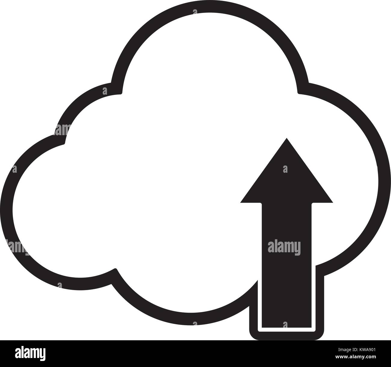 Cloud computing symbol Stock Vector Image & Art - Alamy