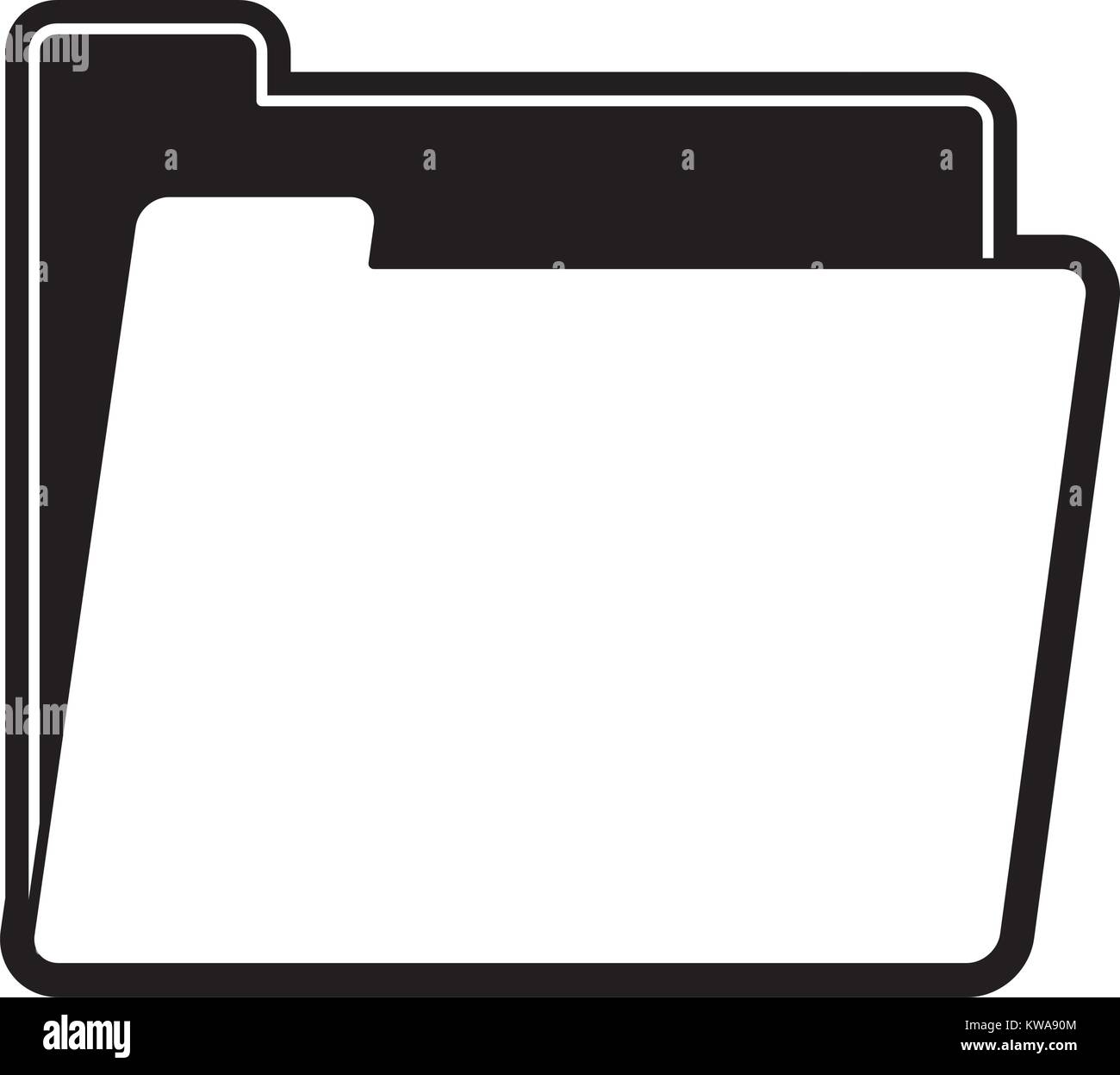Folder document symbol Stock Vector Image & Art - Alamy