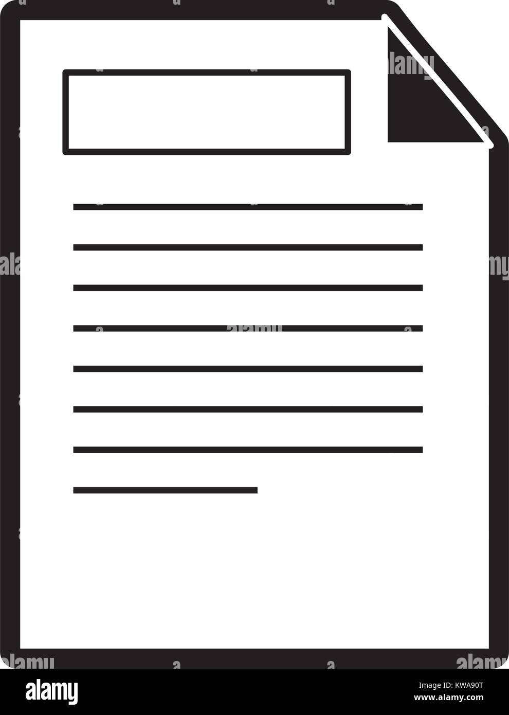sheet bent corner Stock Vector Image & Art - Alamy