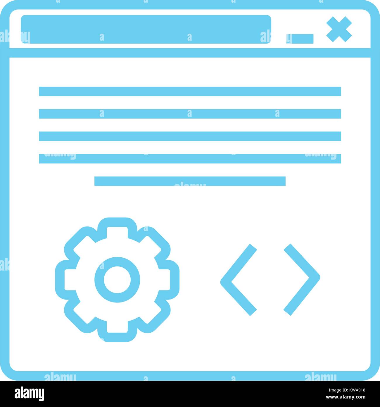 Web programming symbol Stock Vector Image & Art - Alamy