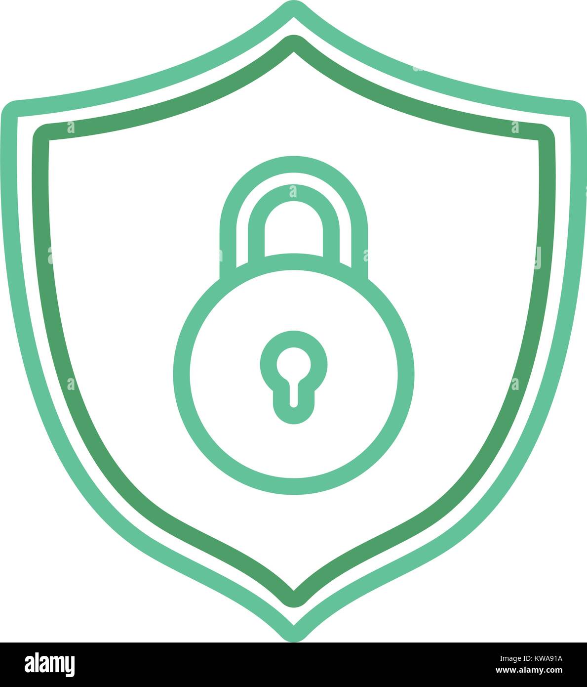 Shield security symbol Stock Vector Image & Art - Alamy