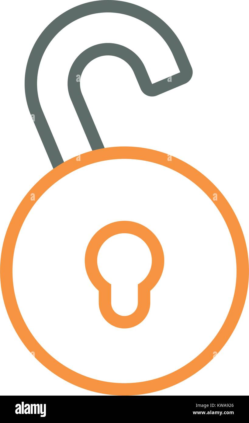 Padlock unlocked symbol Stock Vector Image & Art - Alamy