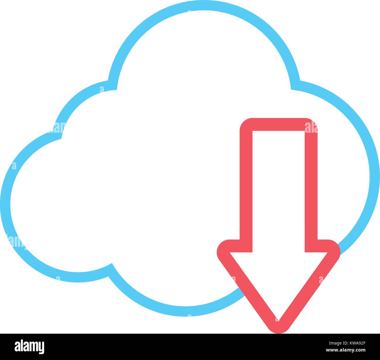 Cloud computing symbol Stock Vector Image & Art - Alamy