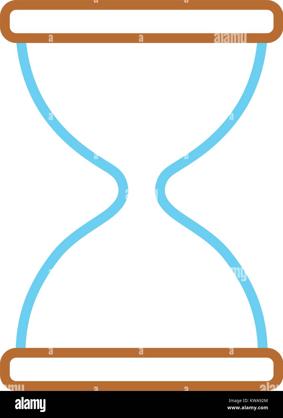 Hourglass empty isolated Stock Vector Image & Art - Alamy