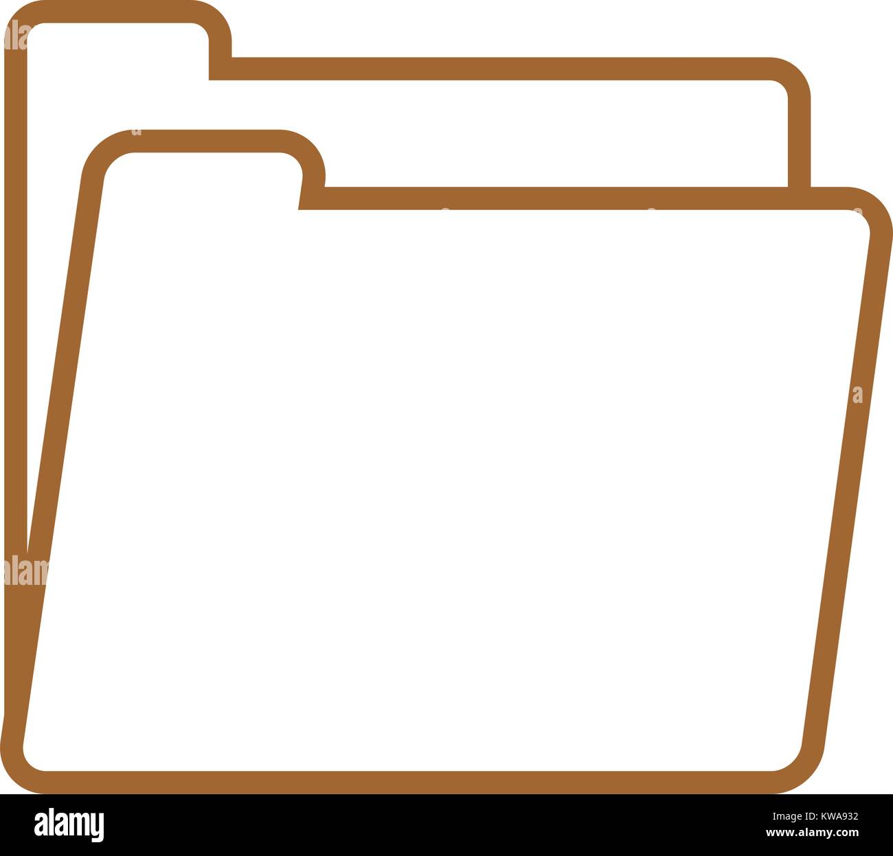 Folder document symbol Stock Vector Image & Art - Alamy