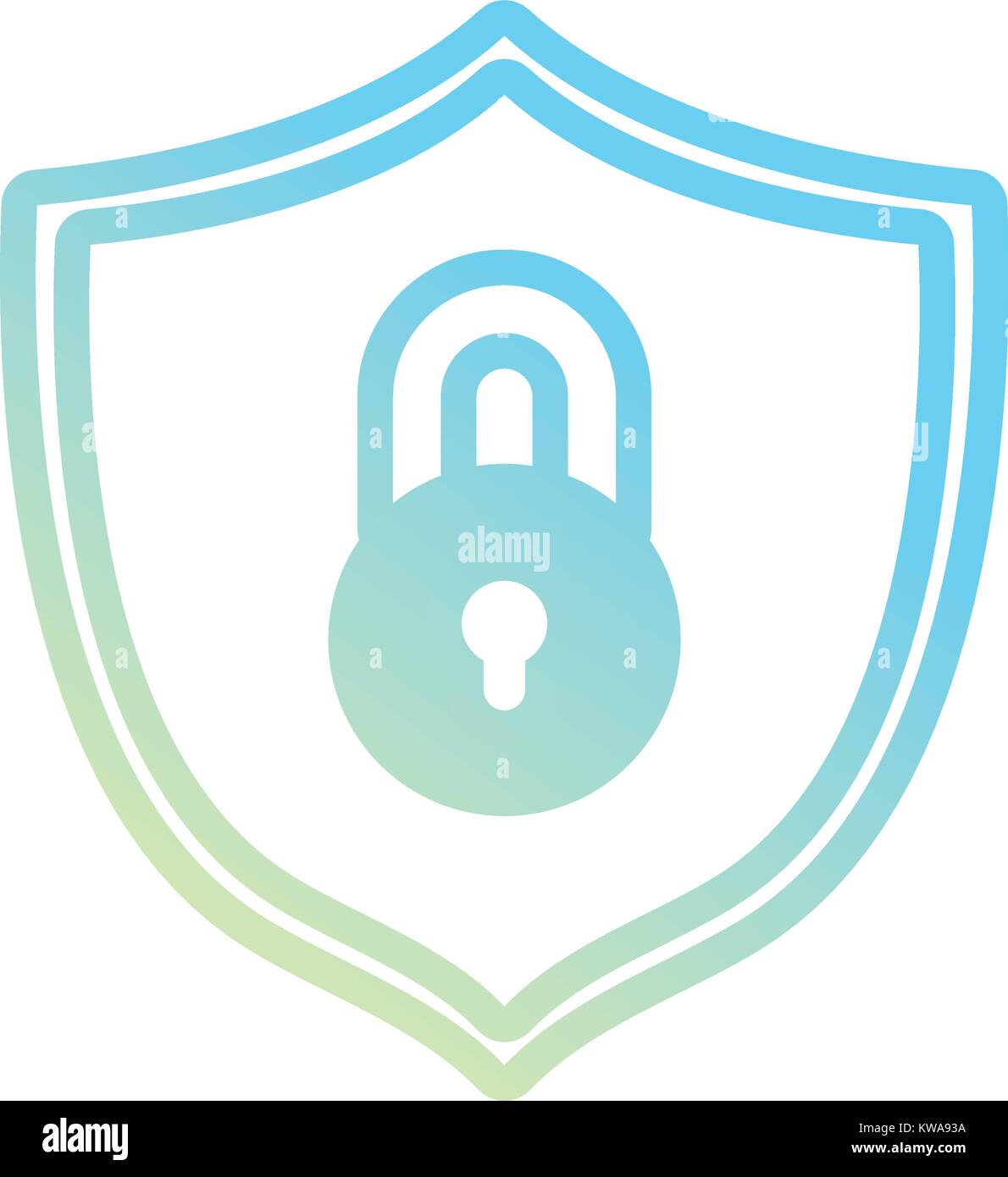 Shield security symbol Stock Vector Image & Art - Alamy