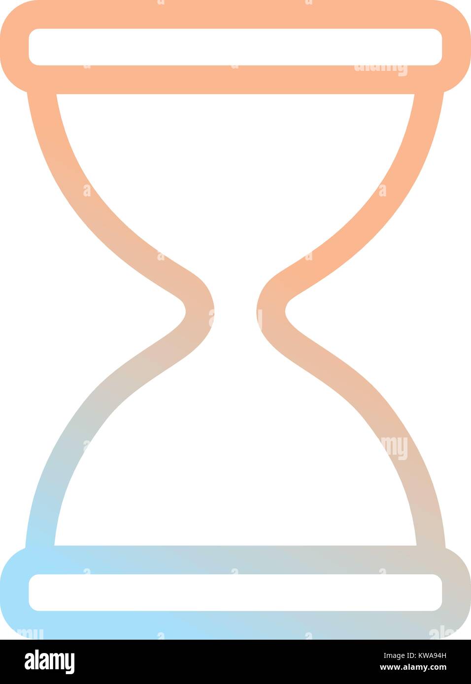 Hourglass empty isolated Stock Vector Image & Art - Alamy