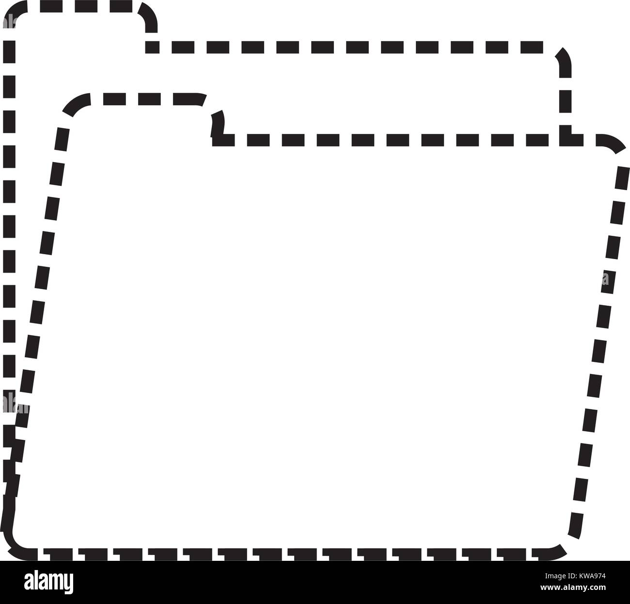 Folder document symbol Stock Vector Image & Art - Alamy