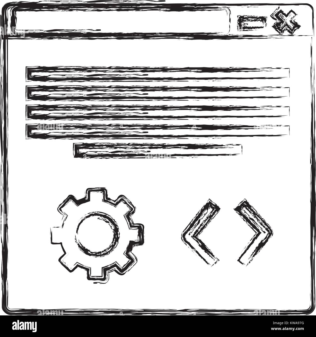 Web programming symbol Stock Vector Image & Art - Alamy