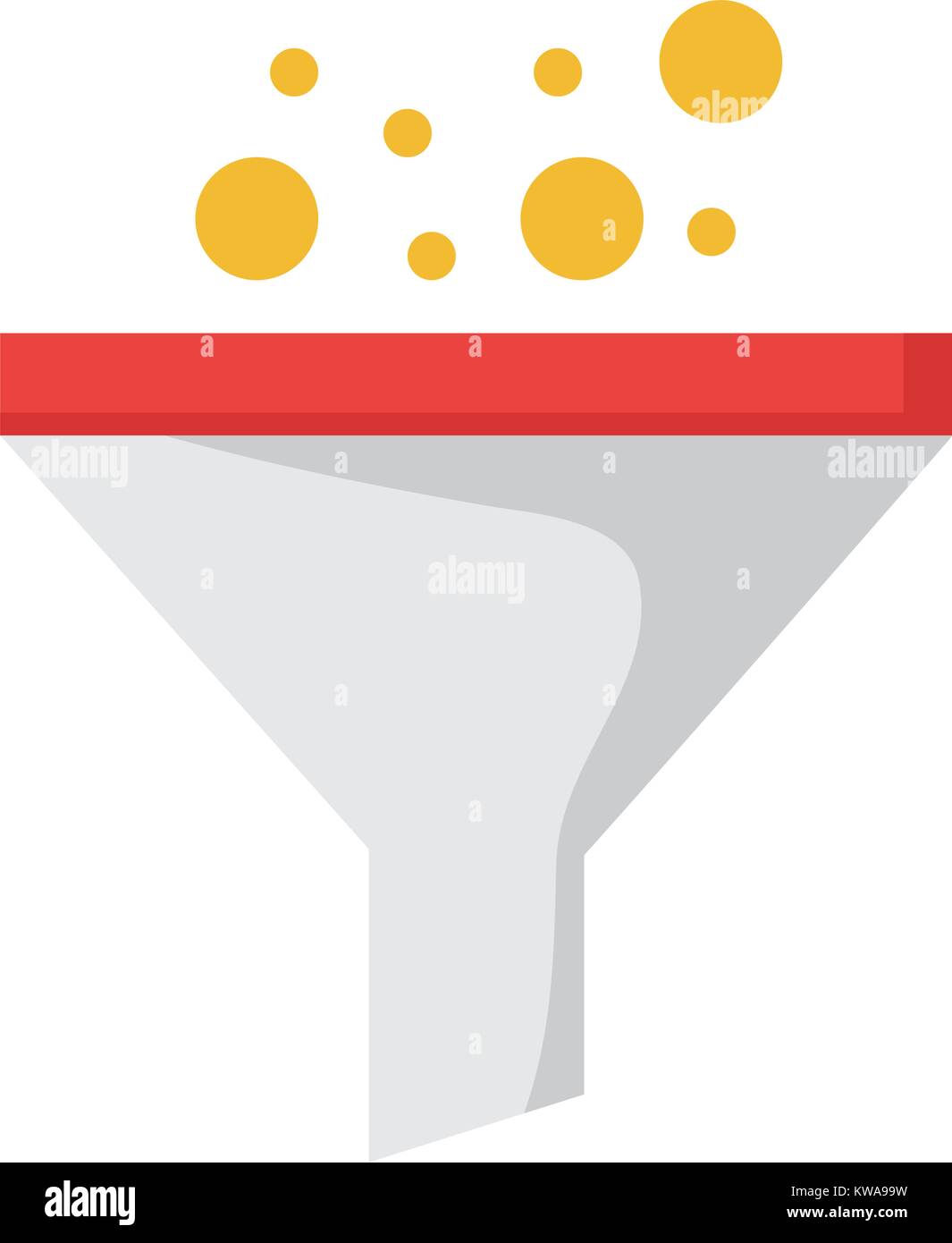 Funnel laboratory filter Stock Vector Image & Art - Alamy