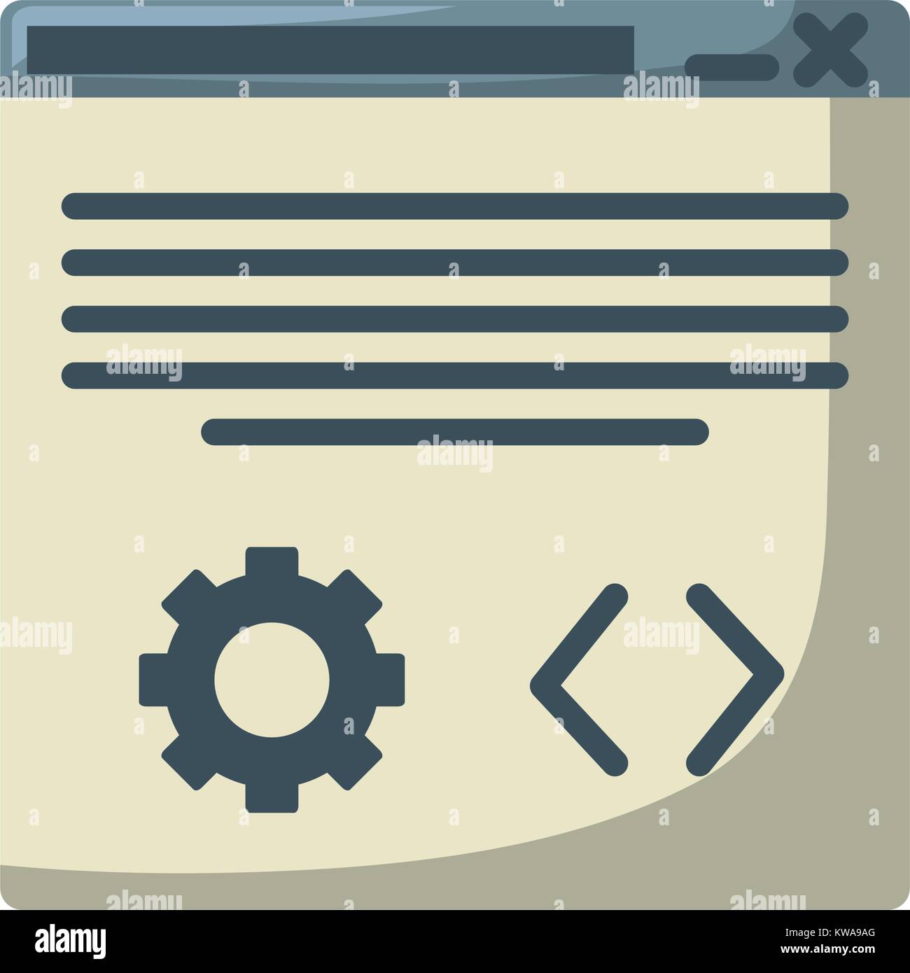 Web programming symbol Stock Vector Image & Art - Alamy