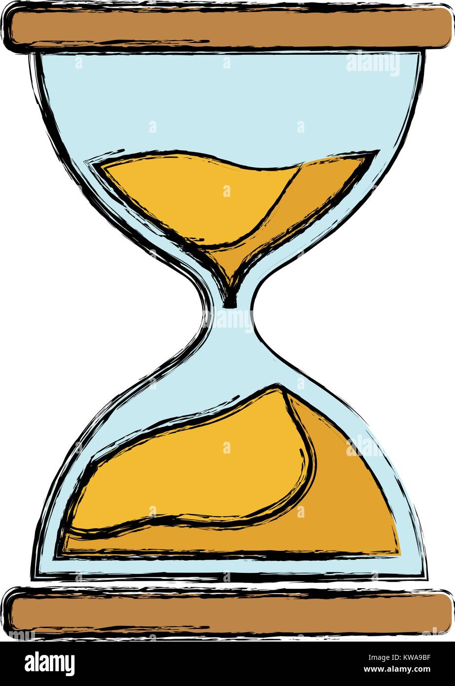 Hourglass antique clock Stock Vector Image & Art - Alamy