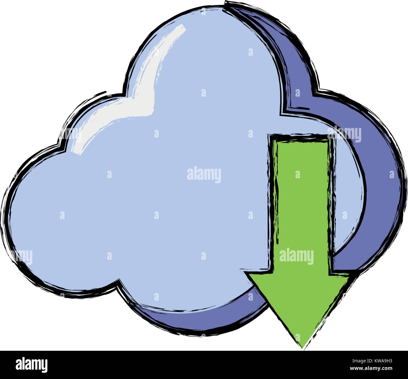 Cloud computing symbol Stock Vector Image & Art - Alamy