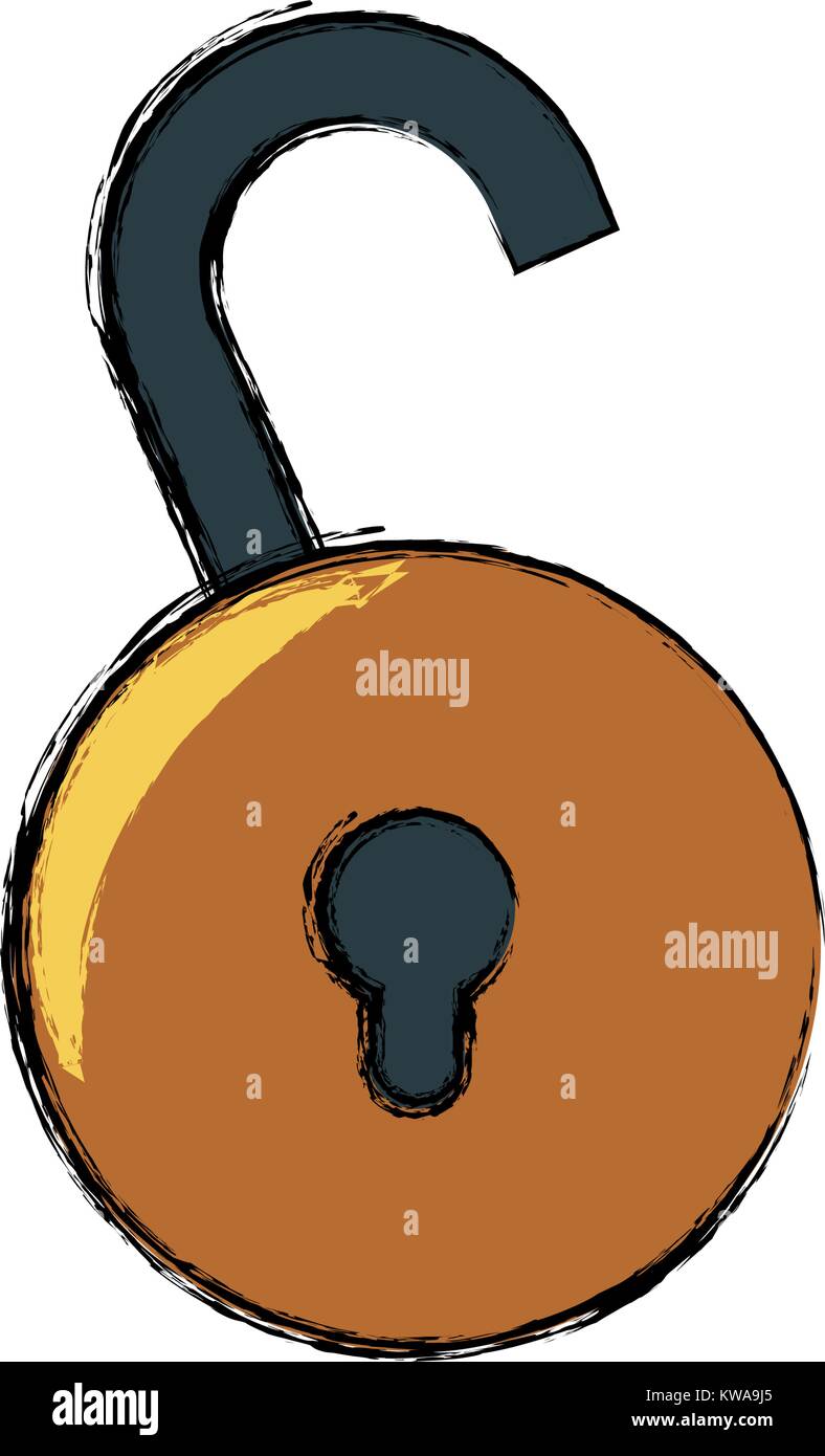 Padlock unlocked symbol Stock Vector Image & Art - Alamy