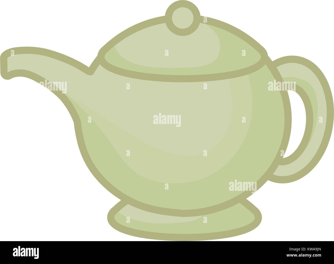 Porcelain teapot isolated Stock Vector Image & Art - Alamy