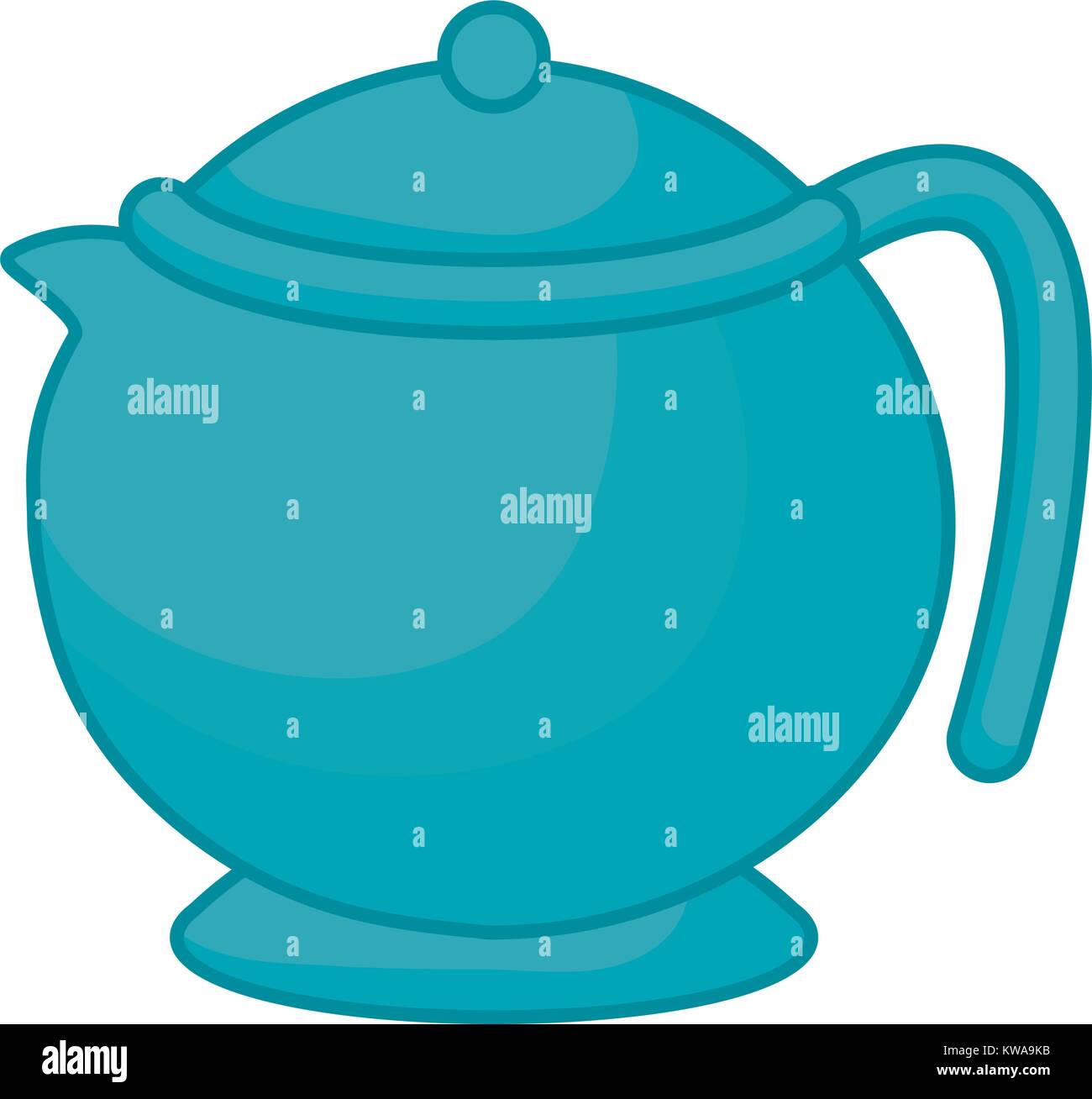 Porcelain teapot isolated Stock Vector Image & Art - Alamy