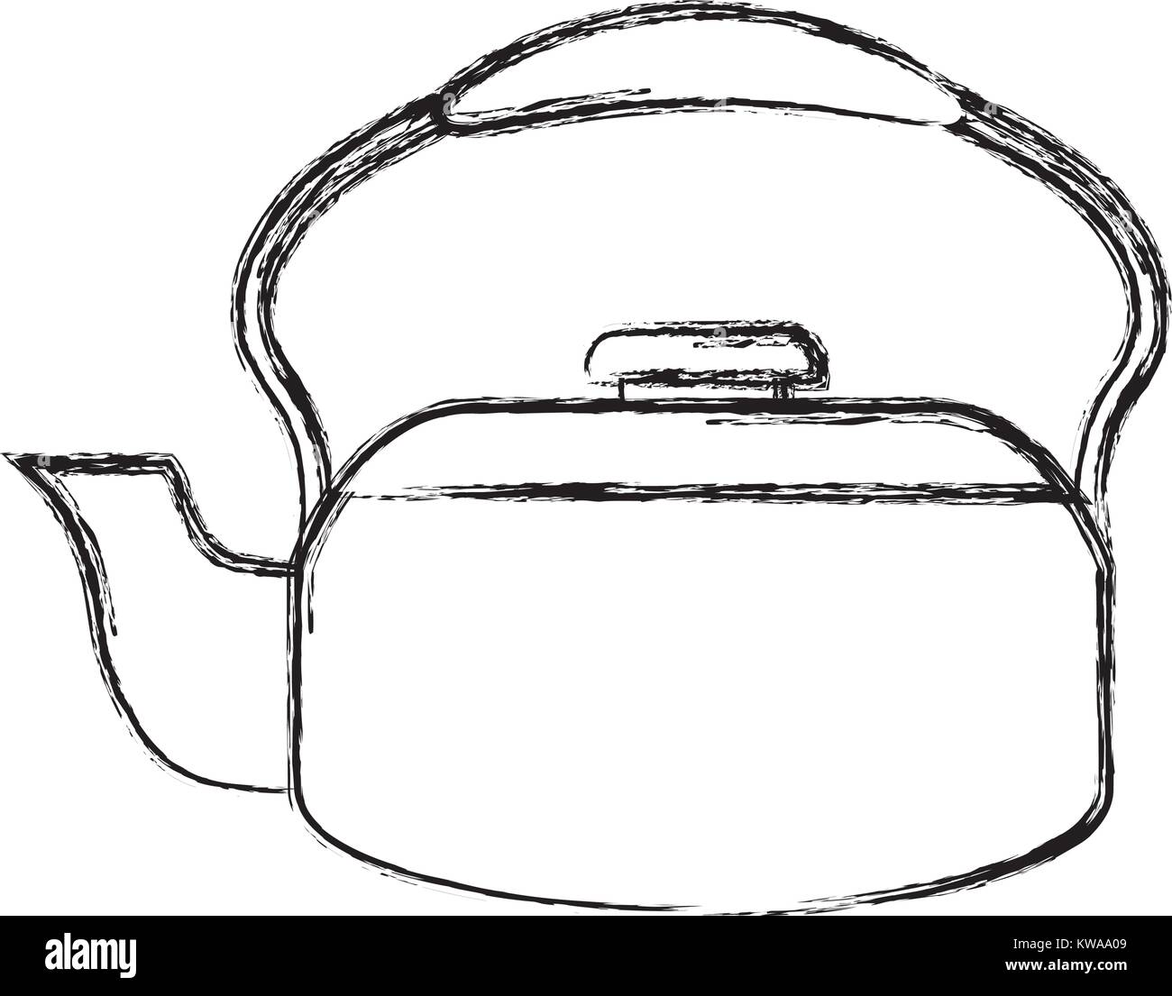 Kettle kitchen utensil Stock Vector Image & Art - Alamy