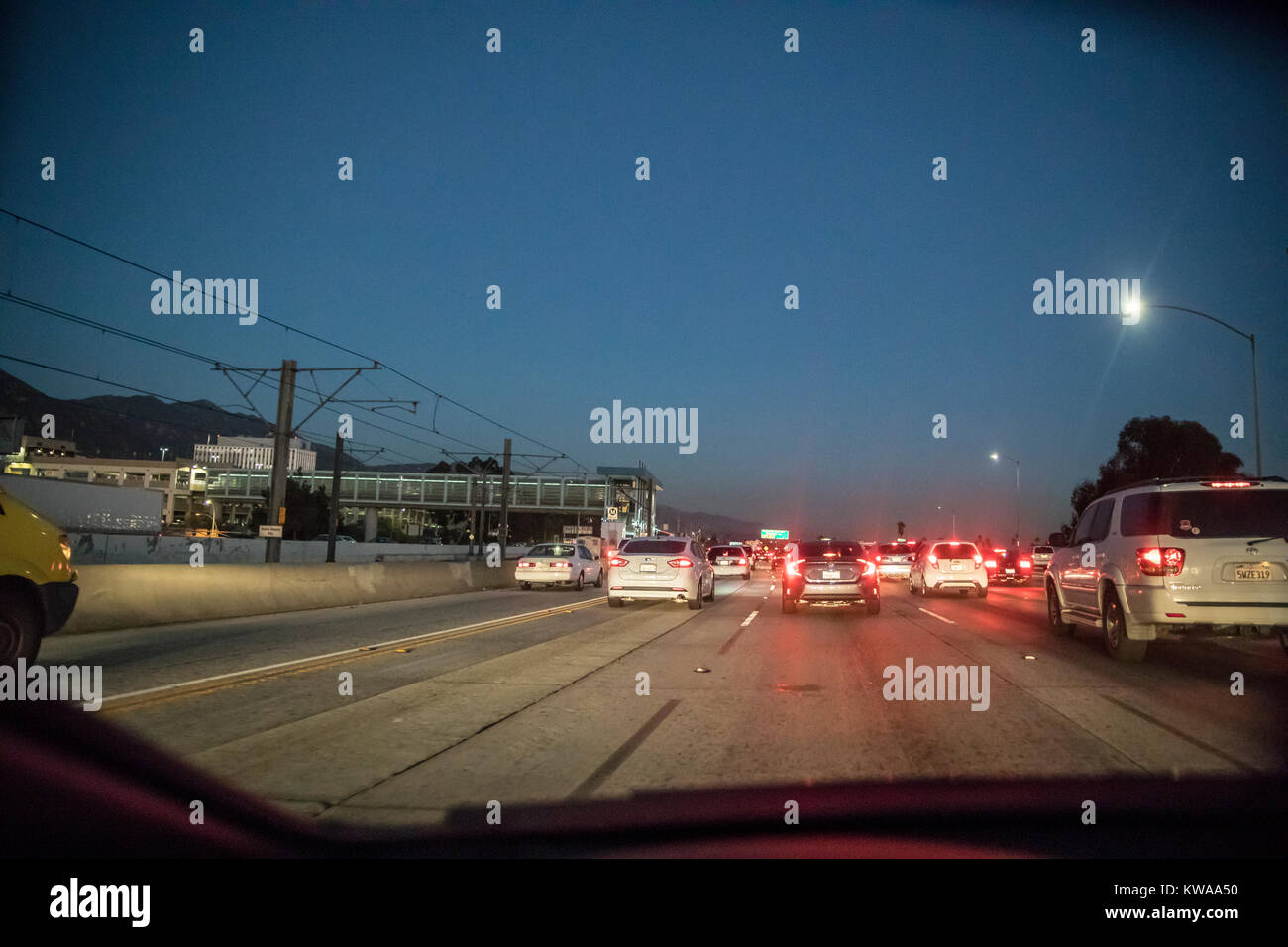 The Sierra Madre Villa Metro station in Pasadena California Stock Photo ...