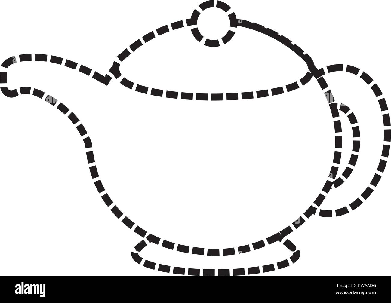 Porcelain teapot isolated Stock Vector Image & Art - Alamy