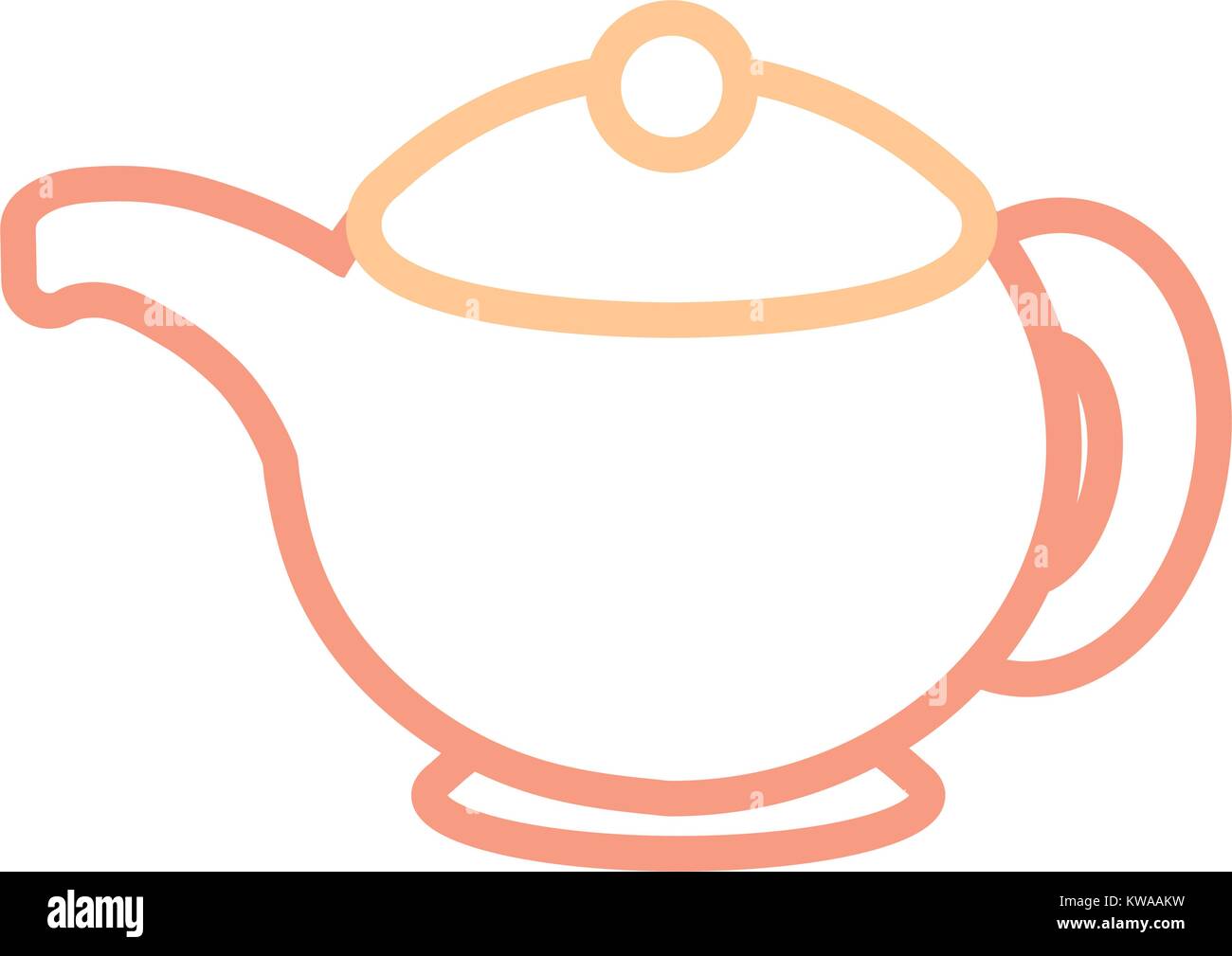 Porcelain teapot isolated Stock Vector Image & Art - Alamy