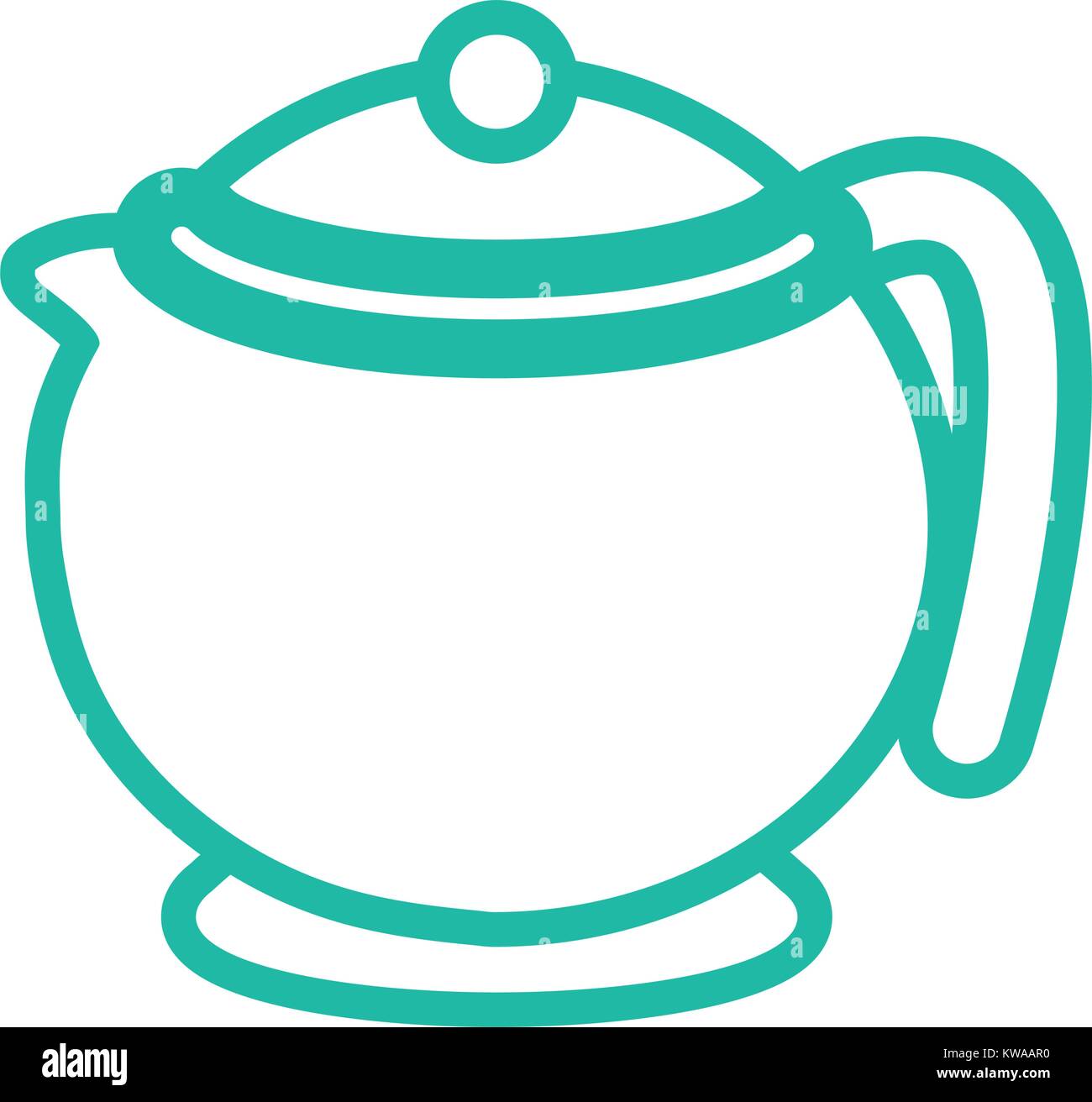 Porcelain teapot isolated Stock Vector Image & Art - Alamy