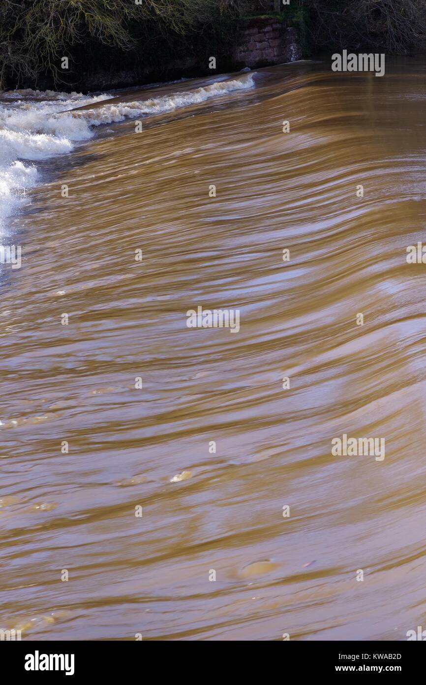 Storm Rain Runoff Peak Flow at St James Weir, Salmon Pool on the River ...