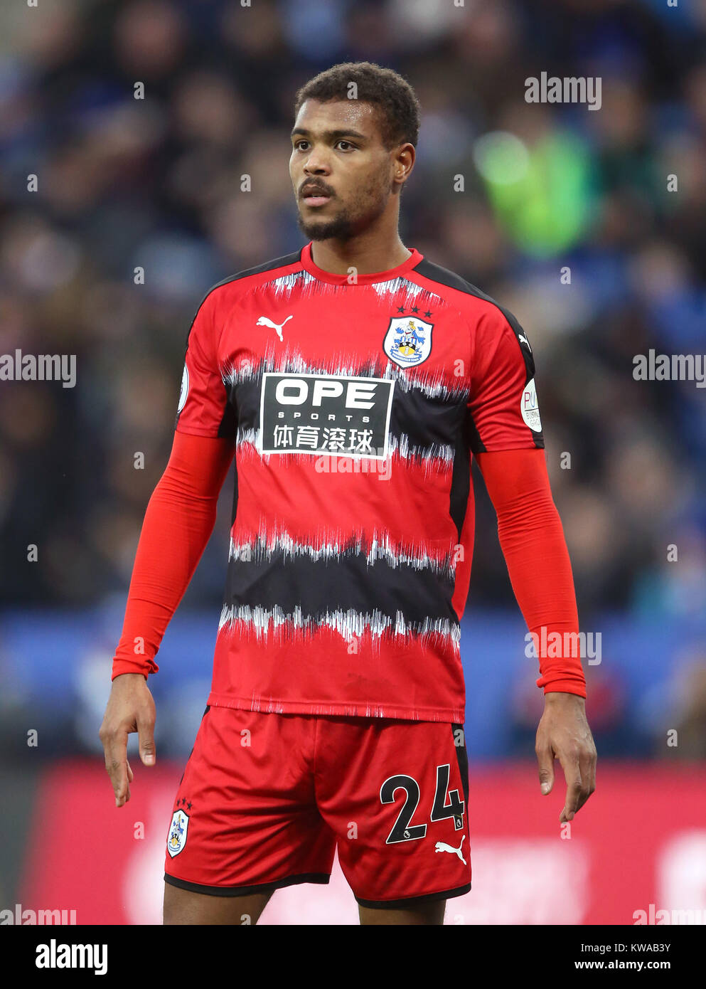 Huddersfield Town's Steve Mounie during the Premier League match at the ...