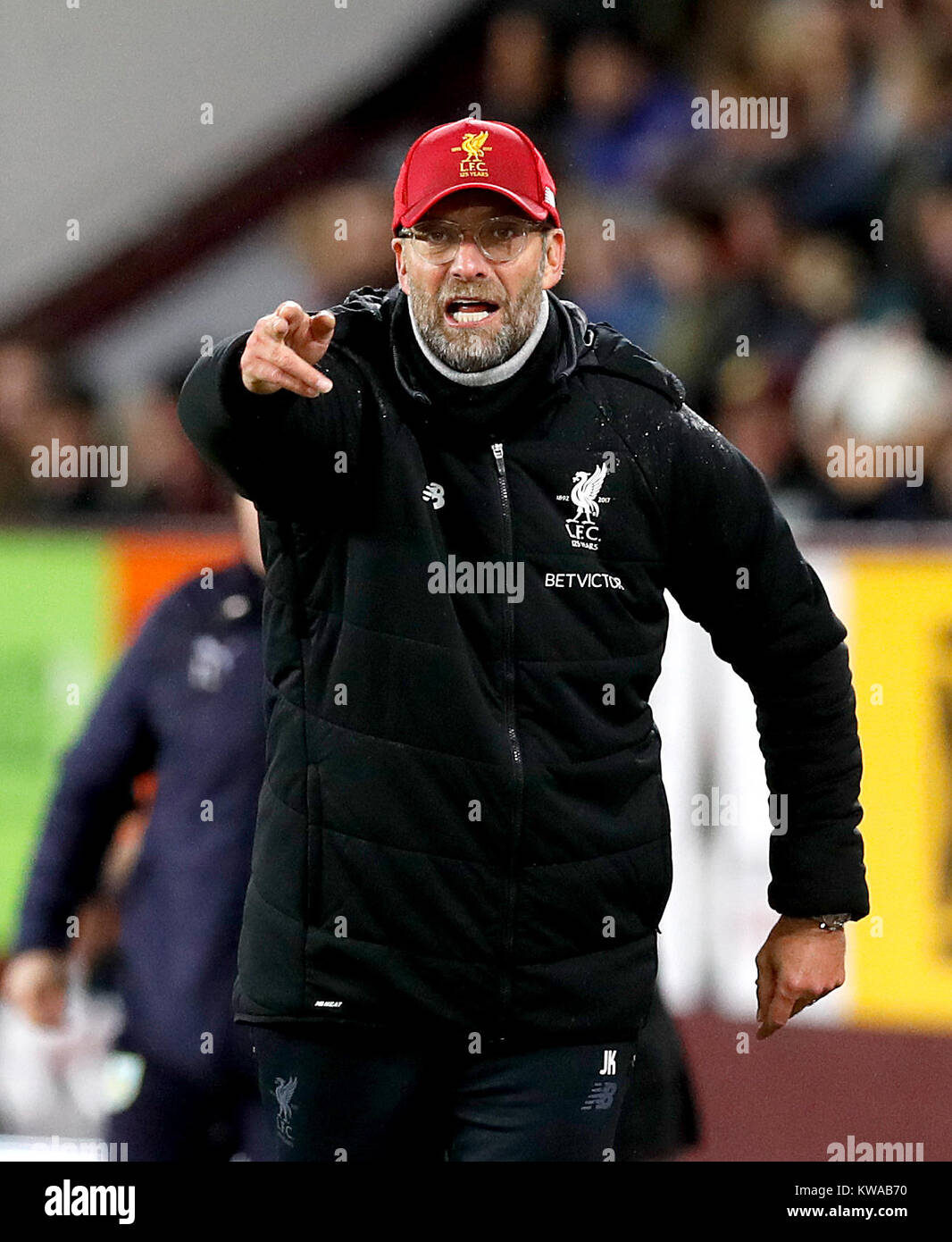 Liverpool manager Jurgen Klopp gestures on the touchline during the ...