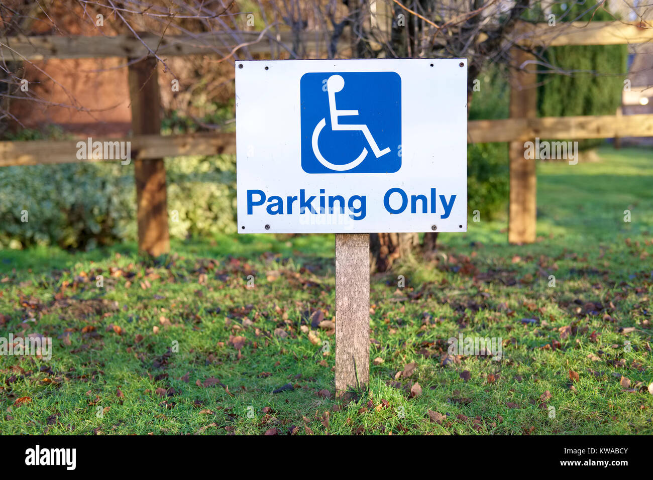 Blue badge parking countryside hi-res stock photography and images - Alamy