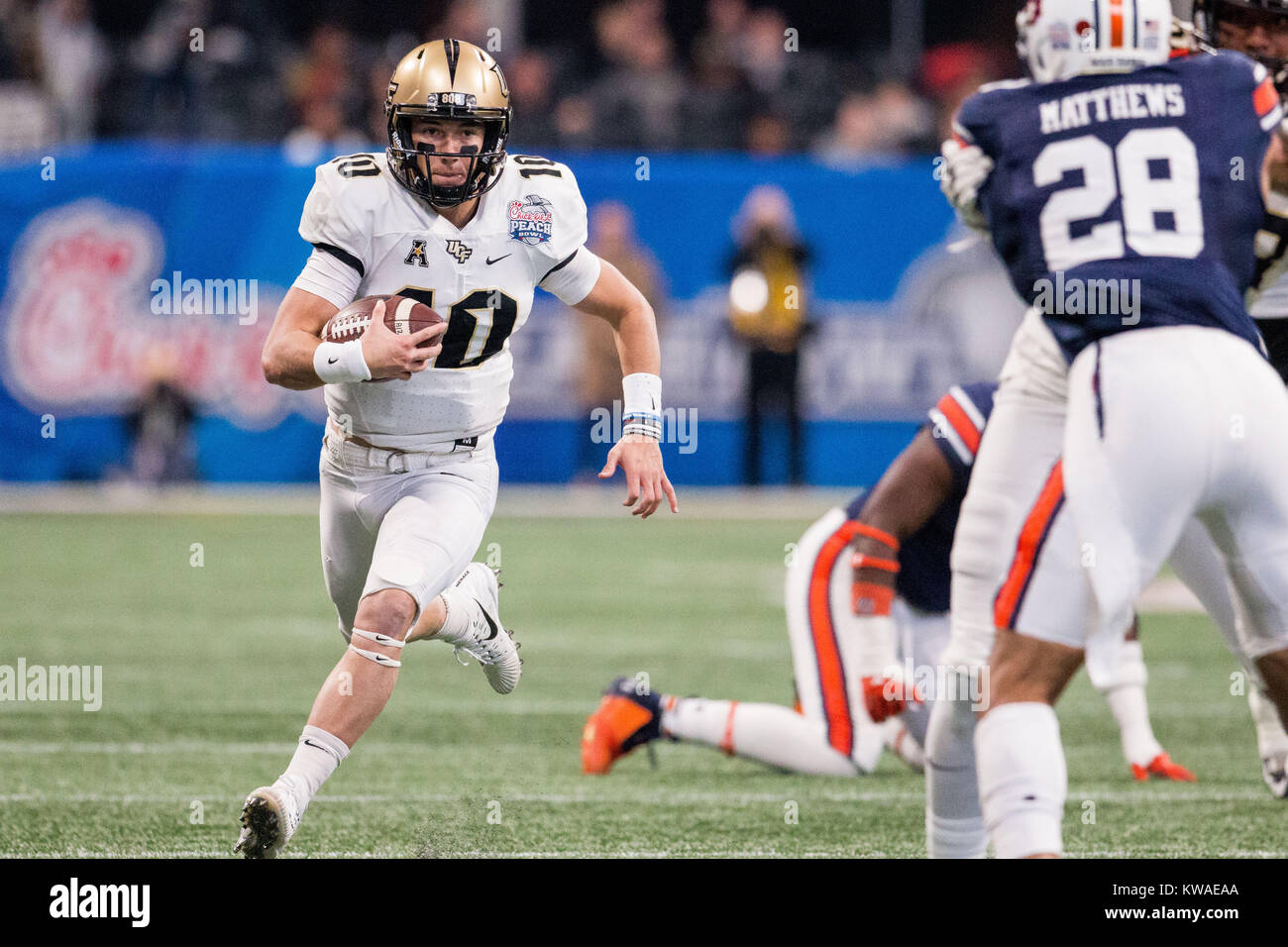 Atlanta, GA, USA. 1st Jan, 2018. UCF Knights quarterback McKenzie ...