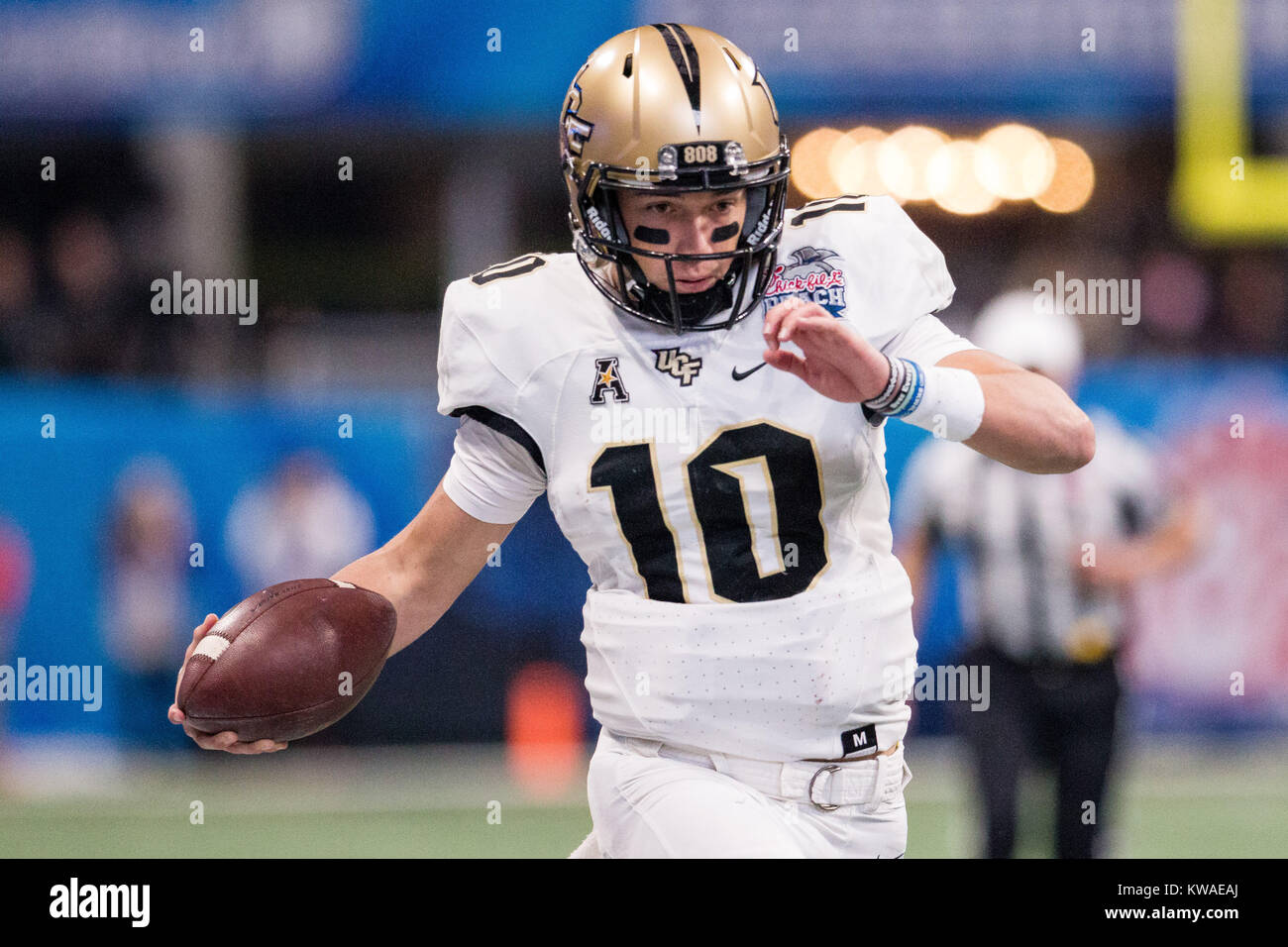 Atlanta, GA, USA. 1st Jan, 2018. UCF Knights quarterback McKenzie ...