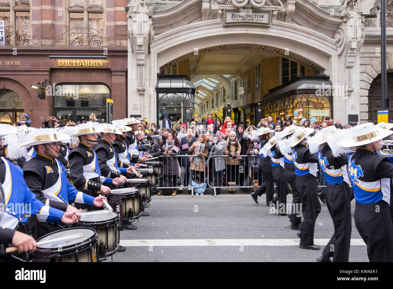 Central London, UK. 1st Jan, 2018. London's spectacular New Year's Day ...