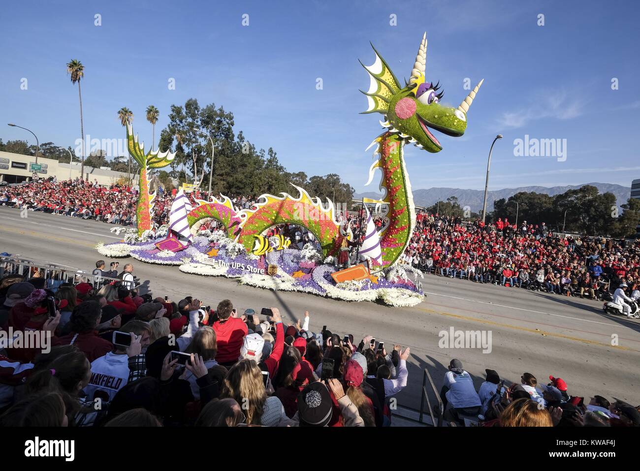 Los Angeles, California, USA. 1st Jan, 2018. The 129th Rose Parade in ...