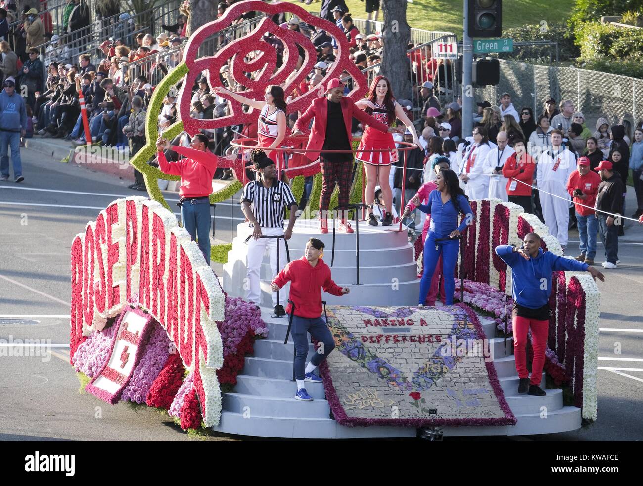 Los Angeles, California, USA. 1st Jan, 2018. The 129th Rose Parade in ...