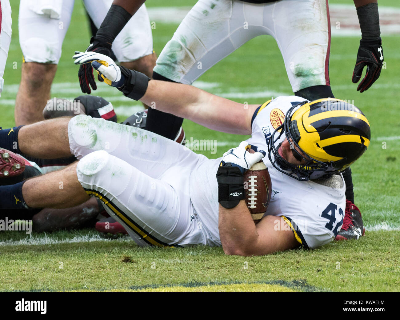Michigan wolverines football helmet hi-res stock photography and images ...