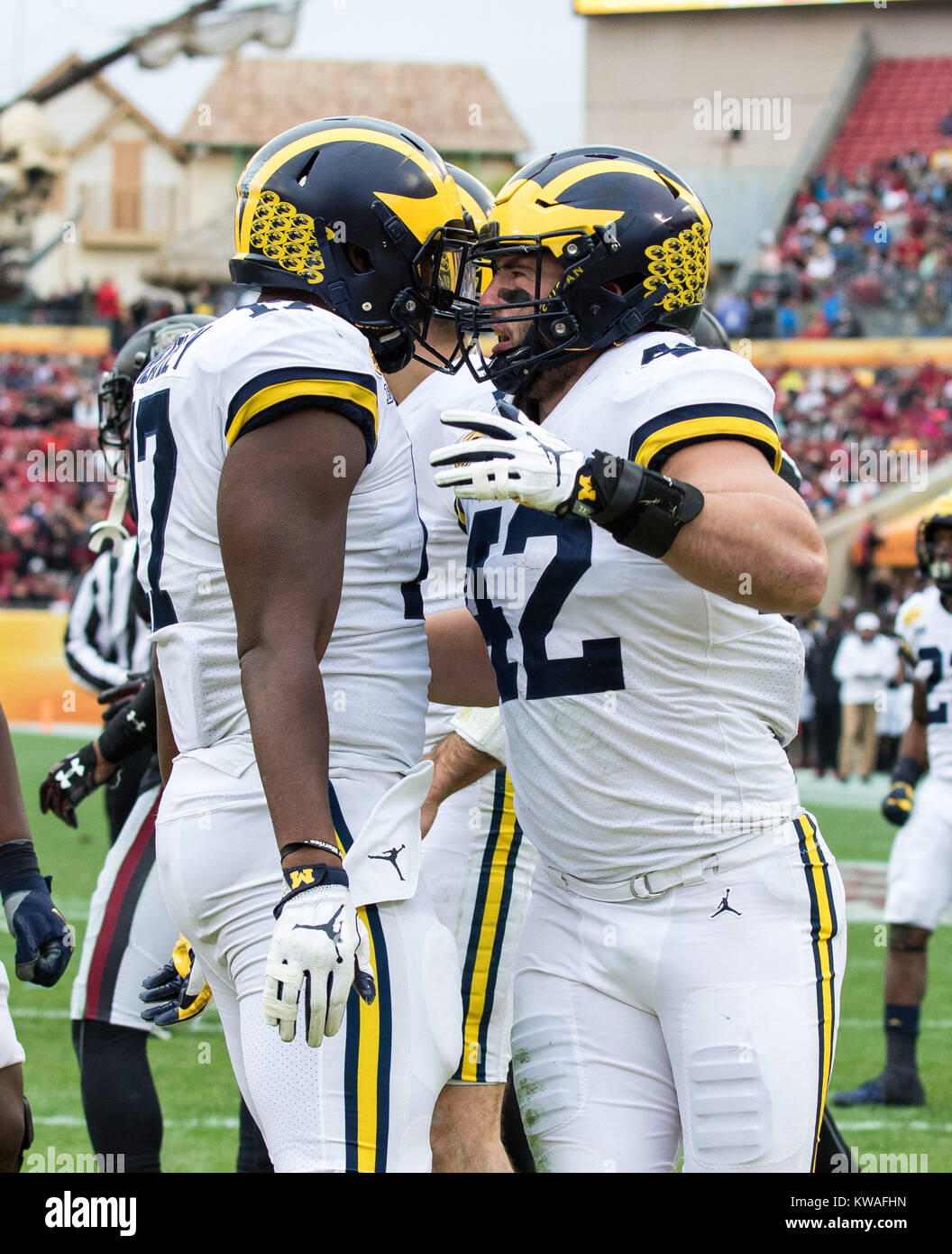 Tampa, Florida, USA. 01st Jan, 2018. Michigan Wolverines fullback Ben ...