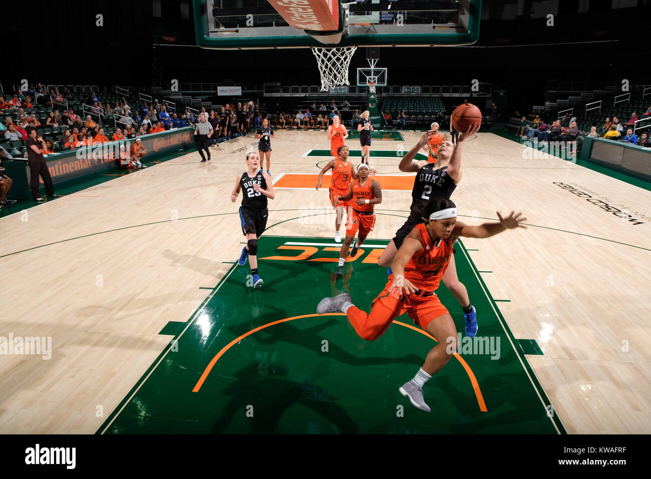 Coral Gables, Florida, USA. 31st Dec, 2017. Haley Gorecki #2 of Duke ...