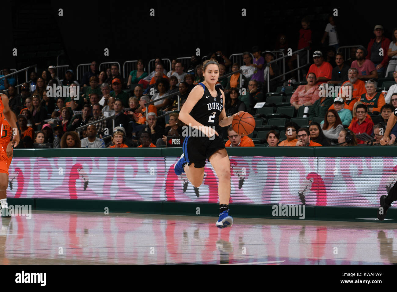 Coral Gables, Florida, USA. 31st Dec, 2017. Haley Gorecki #2 of Duke in ...
