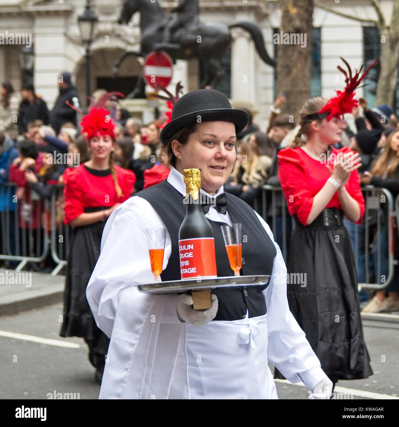 London, UK. 1st Jan, 2018. Thousands of performers from around the ...