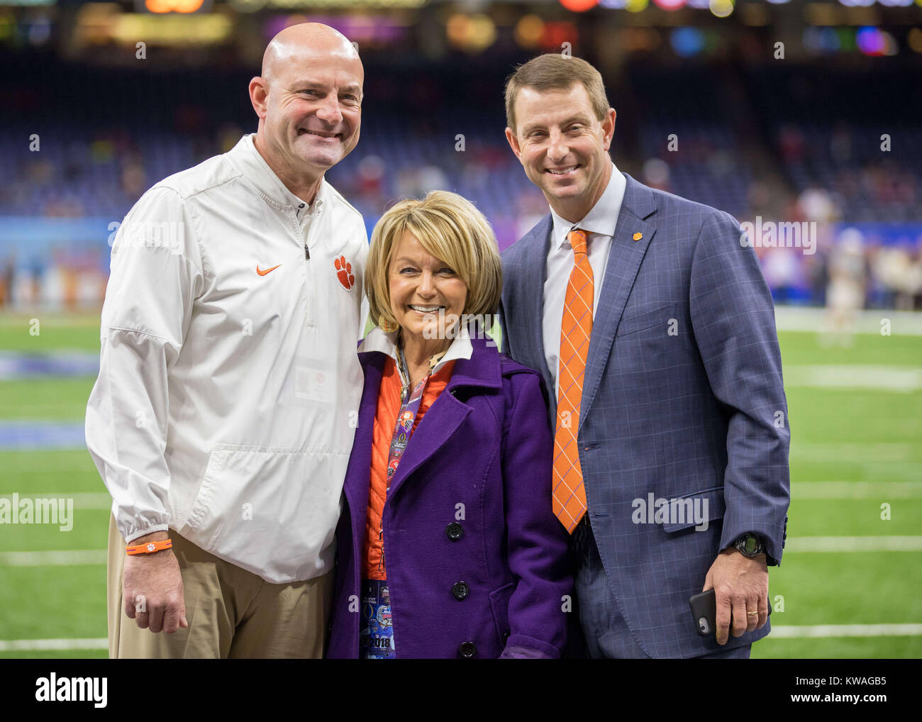 New Orleans, LA, USA. 1st Jan, 2018. Clemson head coach Dabo Swinney ...