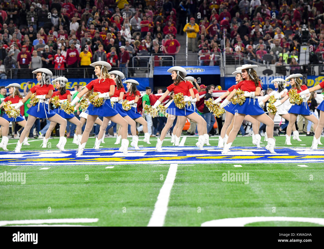 December 29, 2017: The Kilgore College Rangerettes perform during the ...