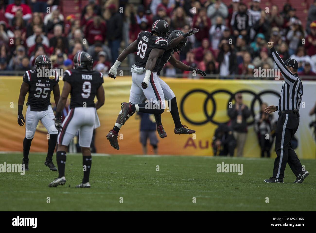 Tampa, Florida, USA. 1st January, 2018. South Carolina Gamecocks ...
