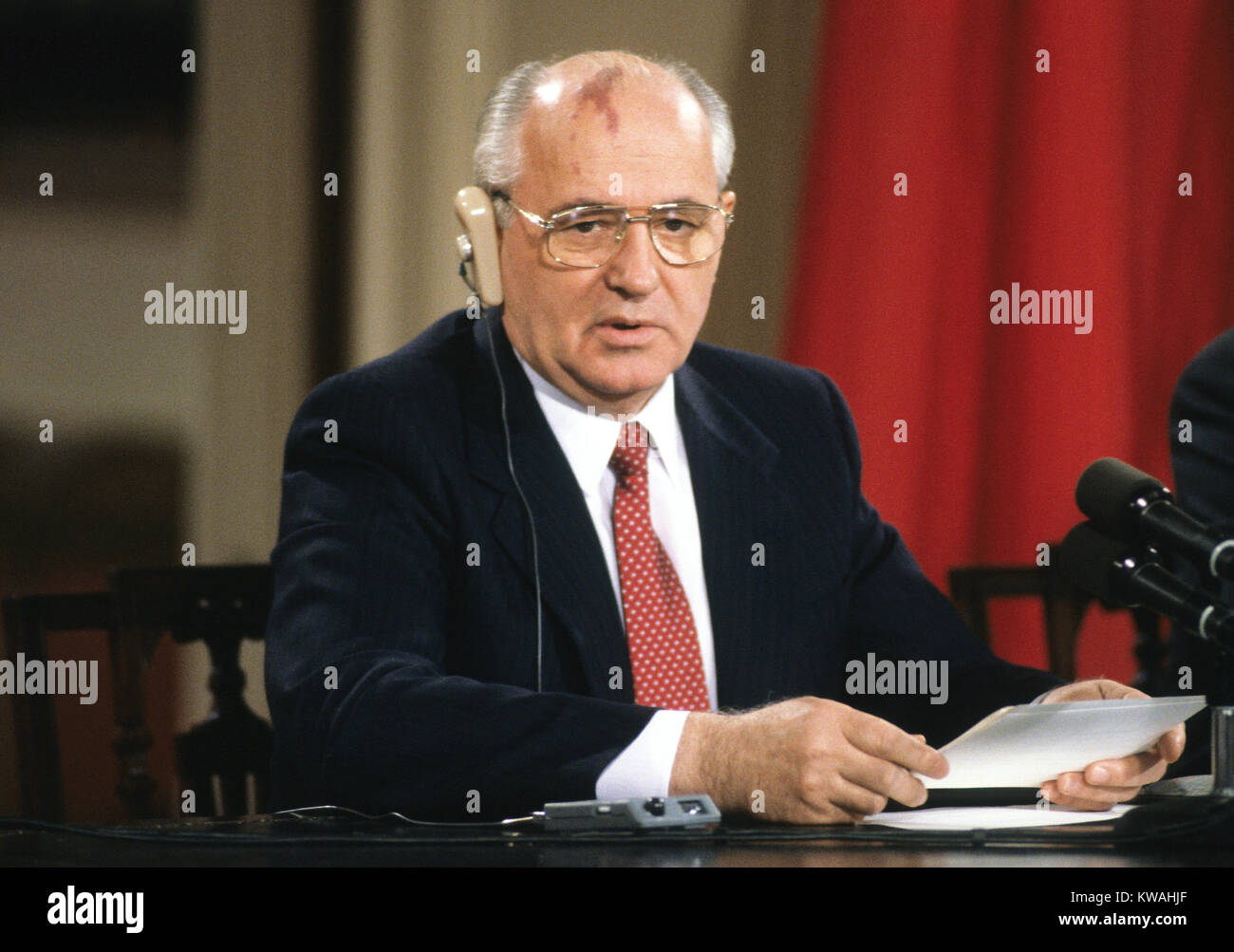 President Mikhail Gorbachev of the Union of Soviet Socialist Republics ...