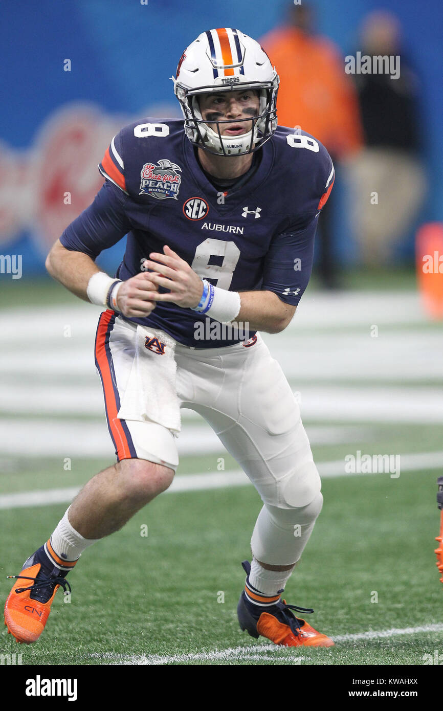 Atlanta, Georgia, USA. 1st January, 2018. Auburn's Jarrett Stidham (8 ...