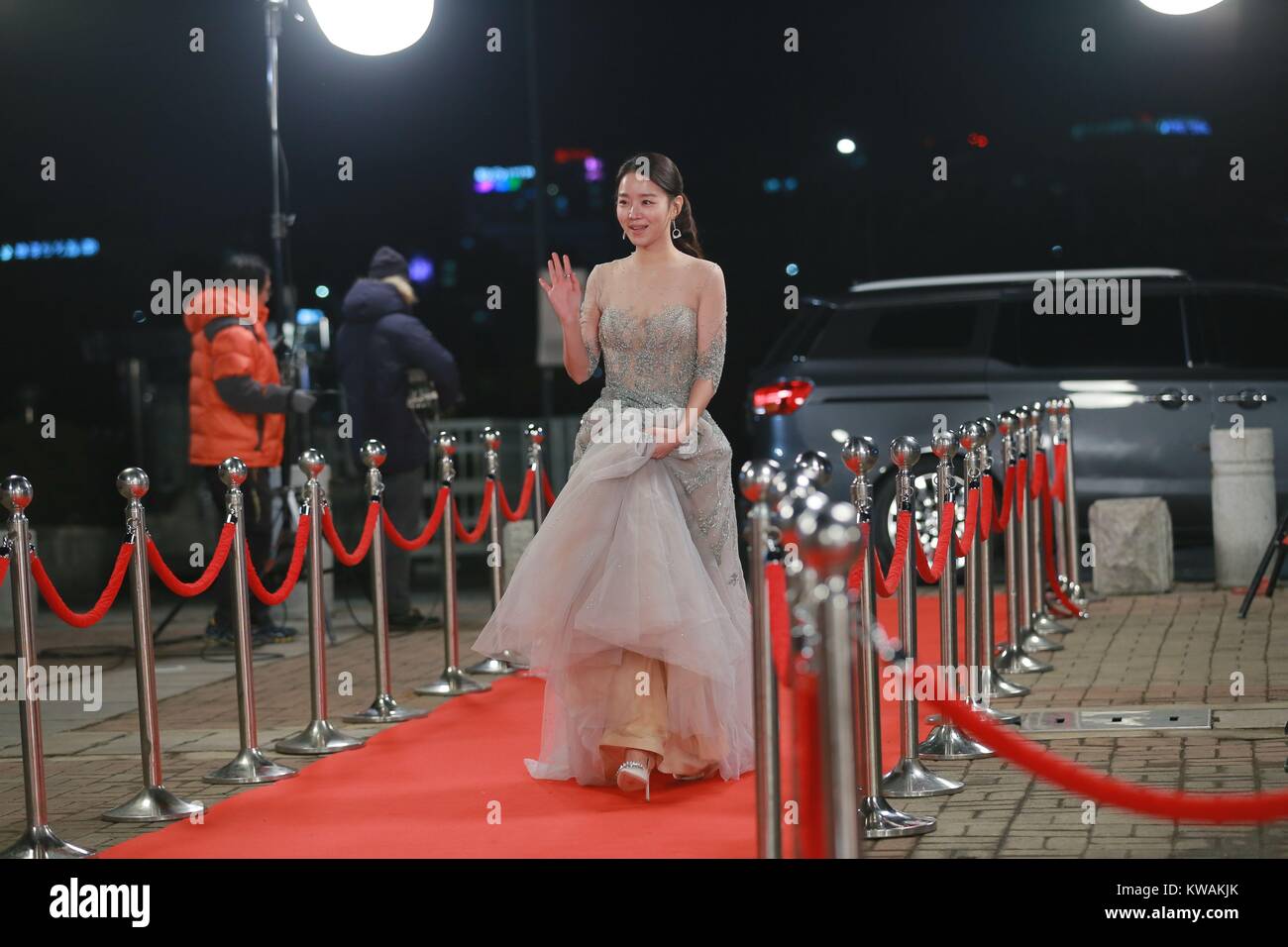 Seoul, Korea. 31st Dec, 2017. Red carpet of 2017 KBS New Year awards in Seoul, Korea on 31th ...