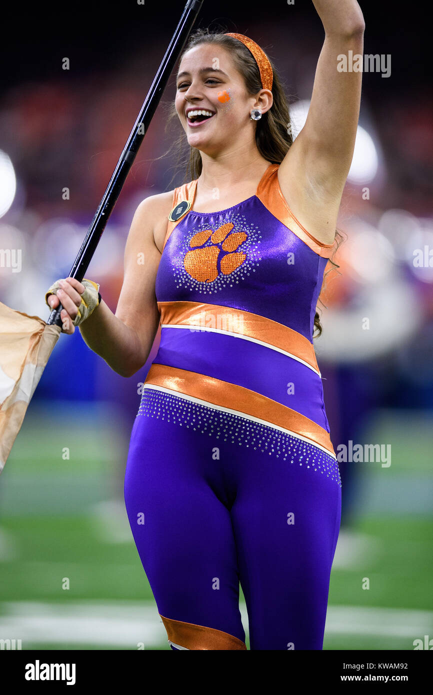 New Orleans, LA, USA. 1st Jan, 2018. A Clemson dancer during the ...